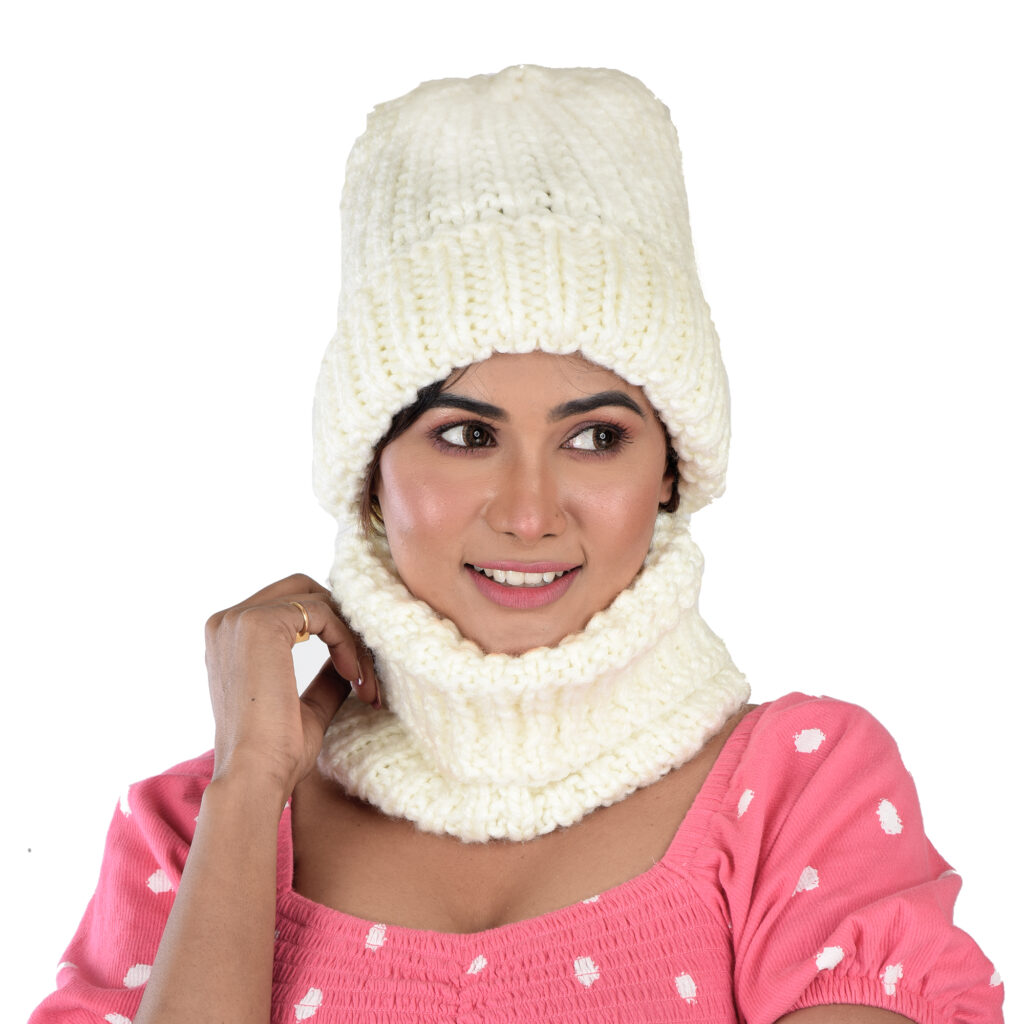 Handmade woolen Cap & Neck warmer {Combo}{Mottu} – KCstore